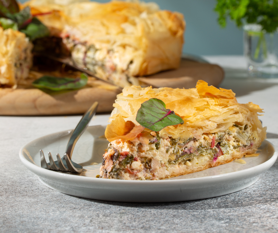 Hartige paddenstoeltaart met filodeeg